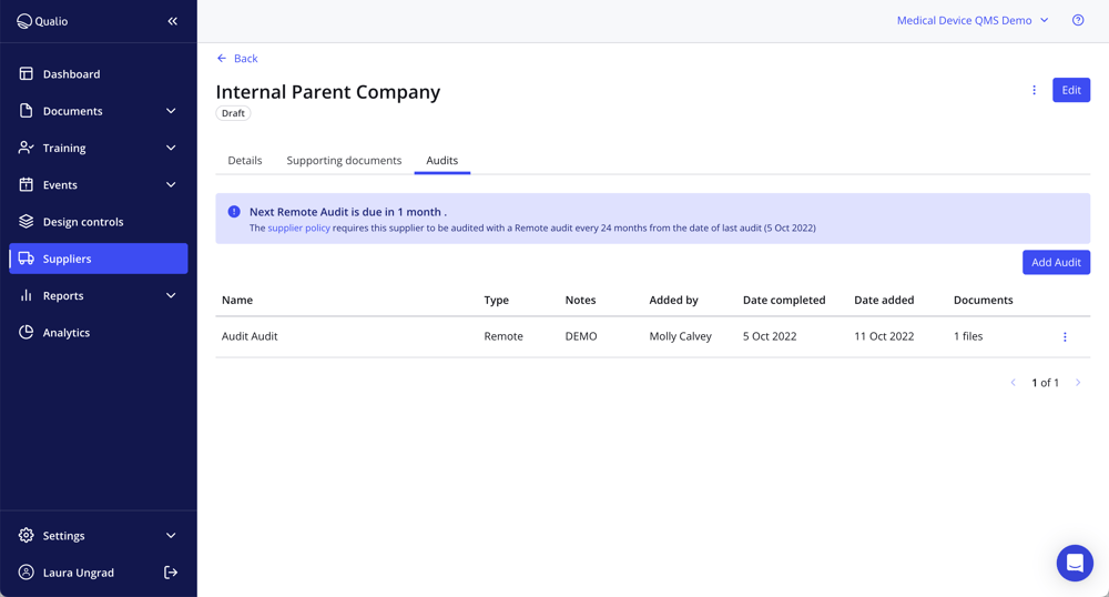 Supplier Quality Management Software Solution — Qualio